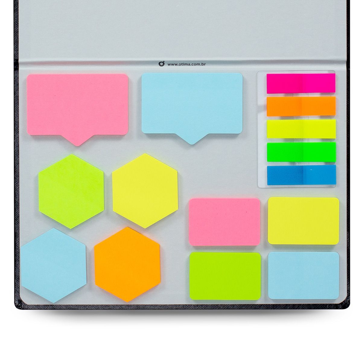 Conjunto 10 Sticky Notes, coleção Noir, Pena, 21,6 x 15,7 cm - Ótima ...