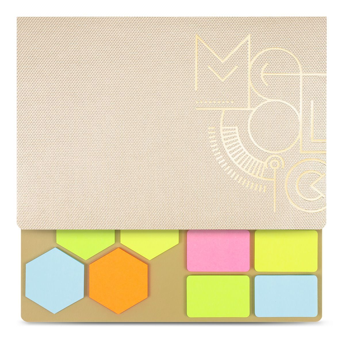 Conjunto 10 Sticky Notes, coleção Metallic, Dourado, 21,6 x 15,7 cm ...