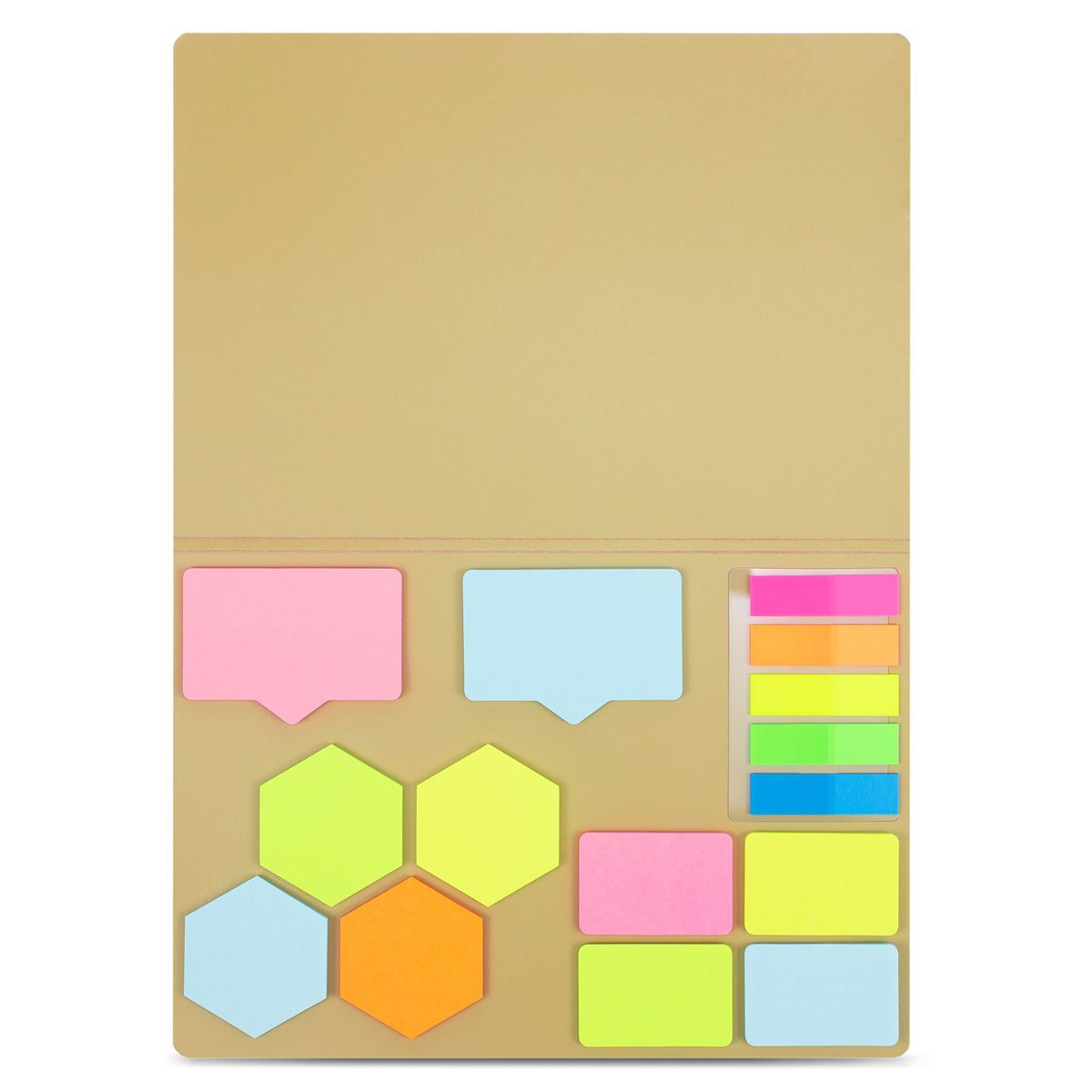 Conjunto 10 Sticky Notes, coleção Metallic, Dourado, 21,6 x 15,7 cm ...