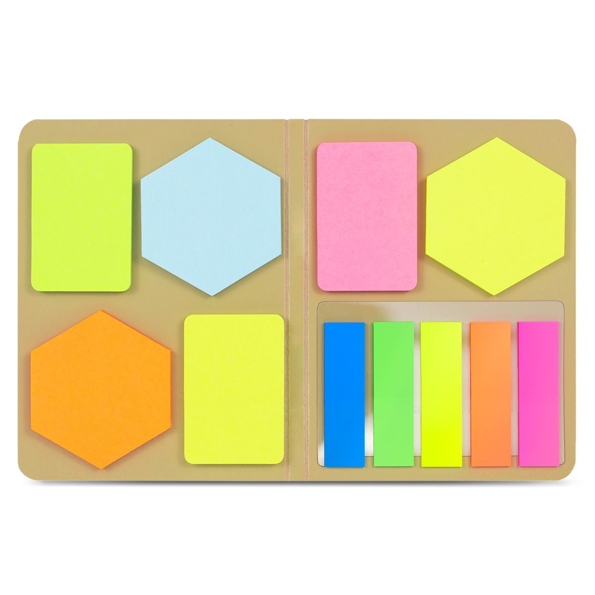 Conjunto 6 Sticky Notes, coleção Metallic, 10,6 x 8 cm - Ótima Gráfica